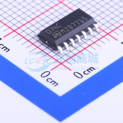 FET输入运放 TL074CDT SOIC-14 意法半导体芯片 电子元件原装正品