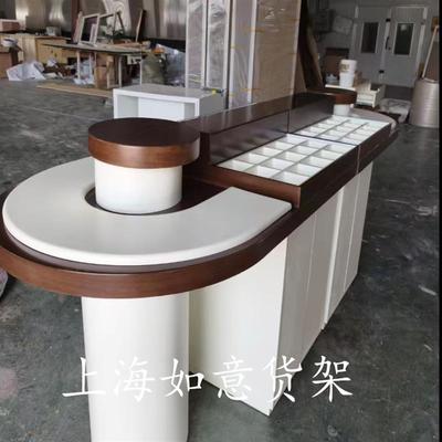 饰品中岛展示柜项炼耳环陈列货架水晶手炼串珠展台文创文玩中岛台