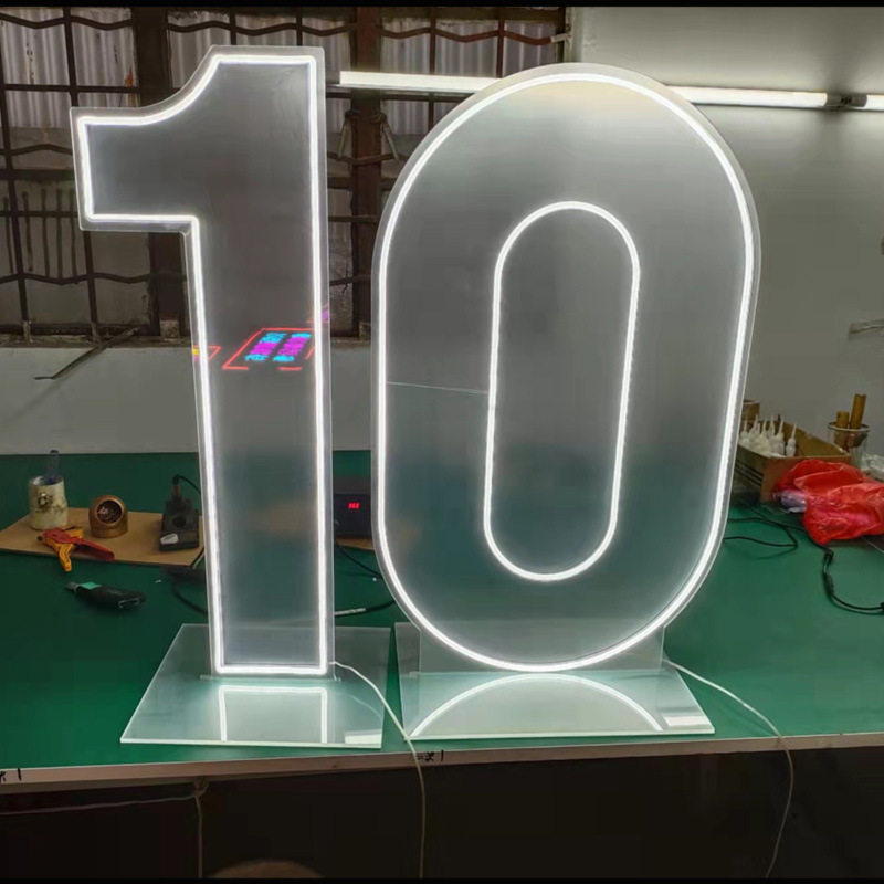 MARRYME求婚灯LOVE字母灯led霓虹灯10岁生日数字灯520发光字其他