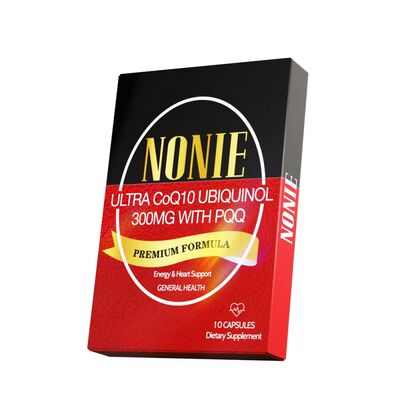 保税仓发 原装进口NONIE 300mg还原型辅酶Q10 PQQ护心脏 10粒