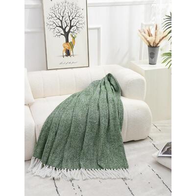 明水无障碍豪华绿毯床头巾床头毯样板房装饰毯床头床旗帜沙发休闲