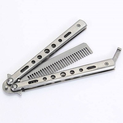 极速Knife Comb Practice Training Folding Butterfly Camping S
