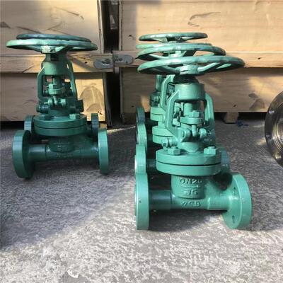上海京蝶双阀门二厂NKJ41碳钢真空隔离法兰截止阀蒸汽硬密封