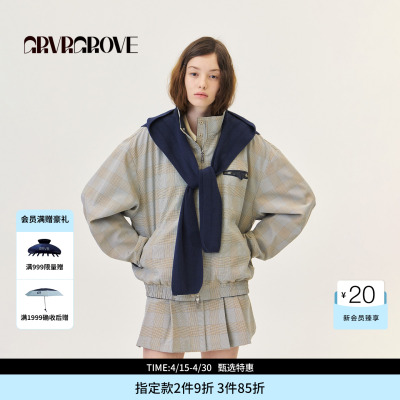 GROVE官方旗舰店2026PS春季新款毛织披肩休闲坎肩毛衣 GP26MFC60