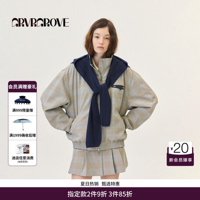 GRVR GROVE官方旗舰店2026PS春季毛织披肩休闲坎肩毛衣 GP26MFC60