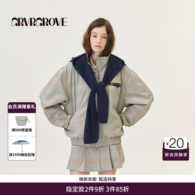 GRVR GROVE官方旗舰店2026PS春季毛织披肩休闲坎肩毛衣 GP26MFC60