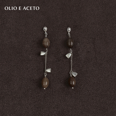 OLIO E ACETO油醋汁·双润珠牛角银秤耳环