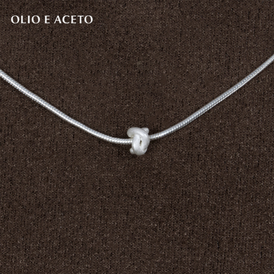 OLIO E ACETO·油醋汁纯银旋扣吊坠项链