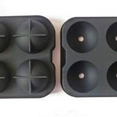 好货silicone ice cube balls round maker mould tray sphere mo