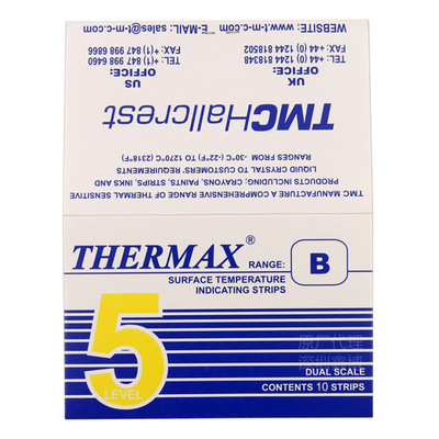 英国THERMAX变色示温纸5格