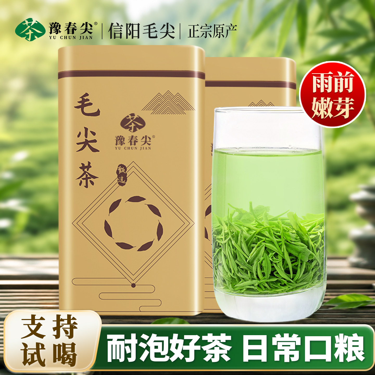 特级毛尖茶雨前嫩芽茶叶2026新茶正宗信阳浓香型绿茶罐装自己喝