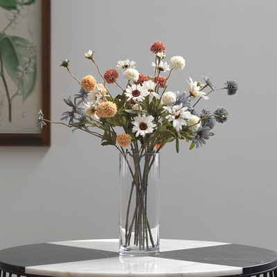 Silk Daisy&Dandelion Ball Gerbera Artificial Flowers Bouquet