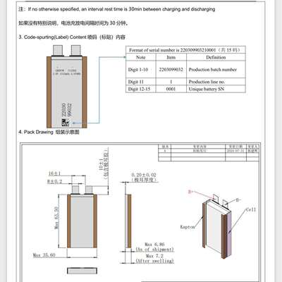 GRP713562可充电电芯
