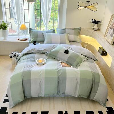 南通新款1336WTS50306全棉加厚印花床四件套纯棉单被套7.18床笠床