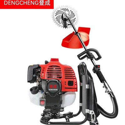 登成电启动割草机二冲程背负小用割灌机多功能式型农汽油开INI慌