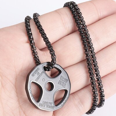 极速Titanium Steel Dumbbell Pendant Gym Fitness Equipment Ba