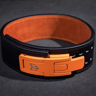 Cowhide Weightlifting Belt Fitness Protective Gear Powerlift