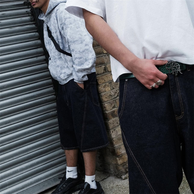 Navyblue藏青牛仔短裤