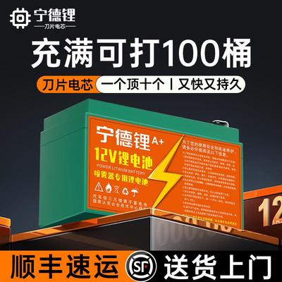 宁德锂电池电动喷雾器专用蓄电池12V大容量农用电瓶揹负式配件理