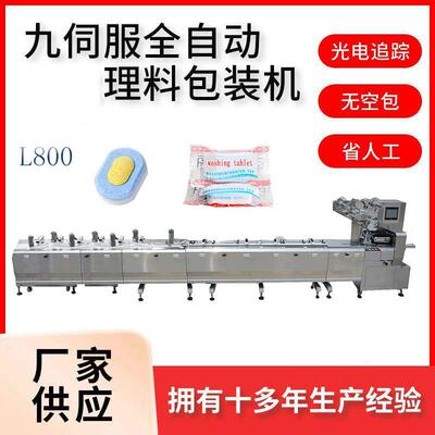 L800洗碗块全自动理料包装线高速枕式包装机泡腾片包装机