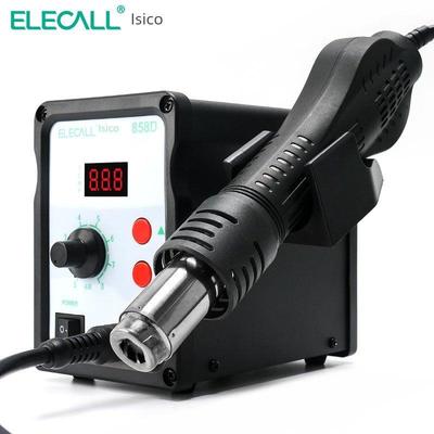 伊莱科热风枪数显调温拆焊台温度显示ELE-858D两用焊接拆焊台868D