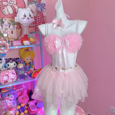 日系少女花苞蓬蓬连衣裙