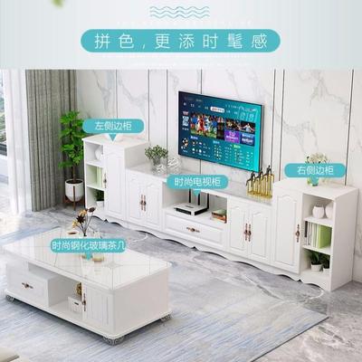 茶几简约欧型现代小户客厅钢化玻璃式FCL简易茶几圆角小家用茶台