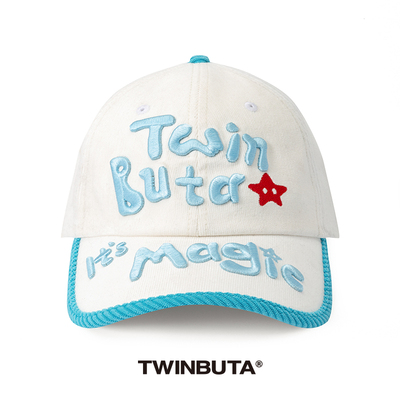 撞色立体刺绣灯芯绒包边设计明星