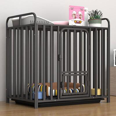 带狗窝室内狗笼子方厕所大笼子加粗中VHK铁笼子宠物全管型犬狗笼