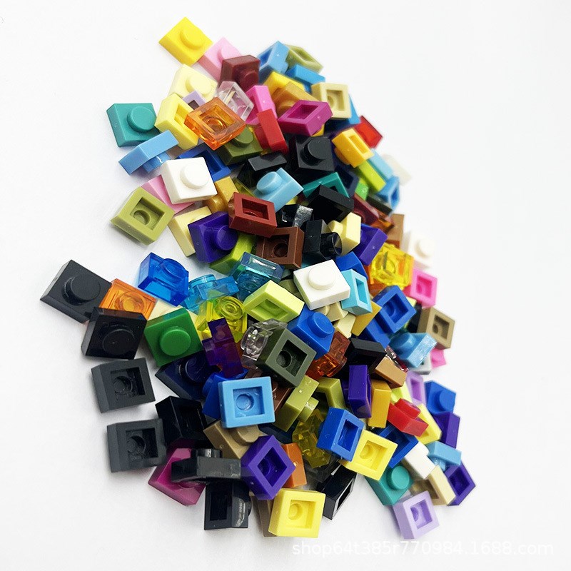 【1kg】1x1板兼容乐高3024 30008拼装积木像素画MOC零配件AD1
