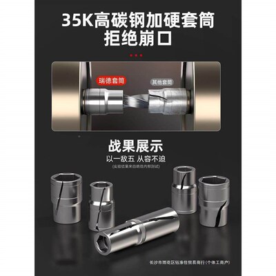 热销汽修工小套装套筒扳手轮汽棘车维修组合修车工具箱多具HZM功