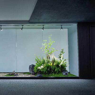 真植物装15031园景落地假绿楼梯橱窗造景室套内软装景观盆仿栽摆