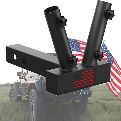 新款汽车旗杆座 拖车臂旗杆座 Hitch Mount Flagpole Holder