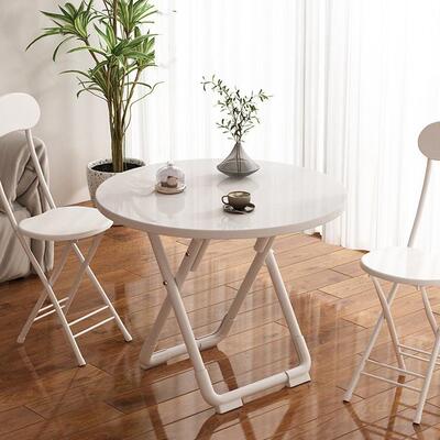 小圆桌饭桌阳台组AL100154合便携简易吃桌桌椅家用折方叠餐桌小户