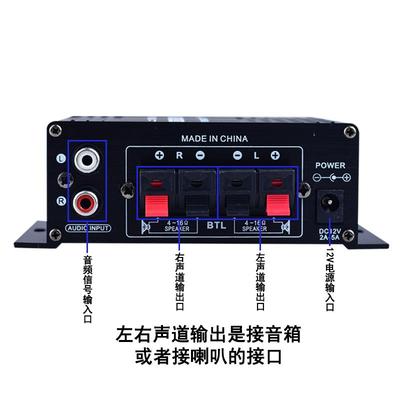 AK170车载家用12V 小功放