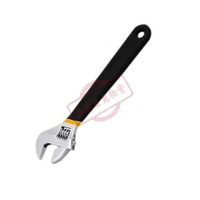 热销大开口沾塑柄活动扳手车载维修开口扳手家用五金便携工具