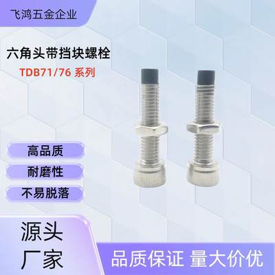 六角头带挡块螺栓  TDB76-M3-L15 /20/25/30/35/40  TDB76-M3-L35