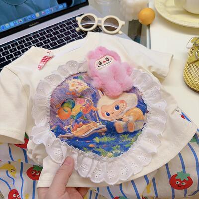 2026新款女童韩版卡通立体短袖