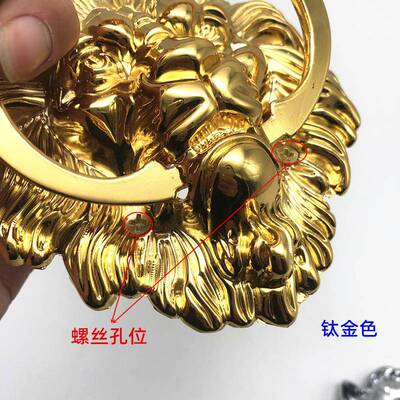 中仿古大门拉手铸件吉祥瑞福虎头狮头兽手门环复古老头式EKV门拉