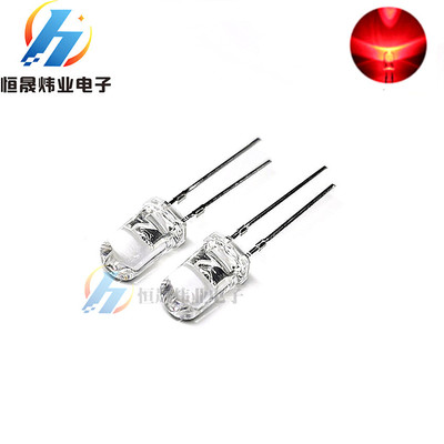 F5单闪红 5mm白发红单闪 高亮红光自动闪烁 一闪一闪 红色LED闪灯