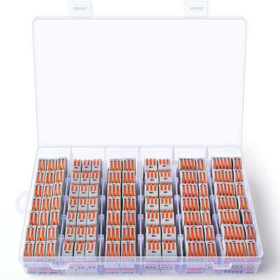 188PCS盒装PCT-212快速接线端子/电线按压并线分线连接器