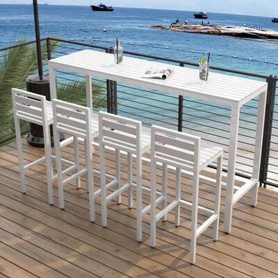 户休外闲阳台吧台桌椅组合家靠窗高脚窄用桌子防晒室外庭长76条院