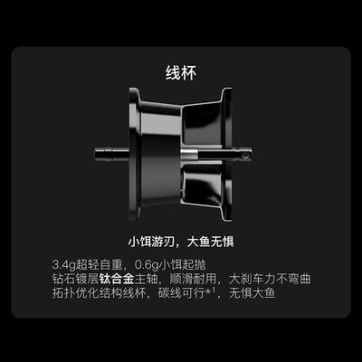 25新款氢羽鱼鹰周年版/翠鸟水滴轮微物路亚轮轻量远投防炸线鱼轮