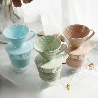 日本Hario便携式户外露营式茶咖啡手冲咖啡套装耐热V60挂耳过滤茶