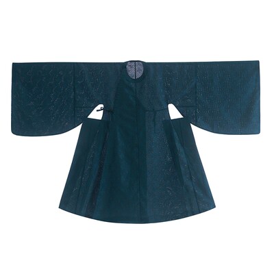 惜物国风 明制传统汉服花罗工字曲水底四合云纹男女W款平摆圆领袍