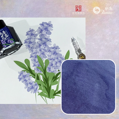 鸵鸟墨水潘通流行色彩墨学生硬笔书法长春花蓝钢笔用渐变彩色防水