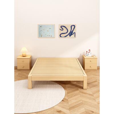 榻米架床16112实木床板无床人头单床排骨架床架子双人床家用榻出