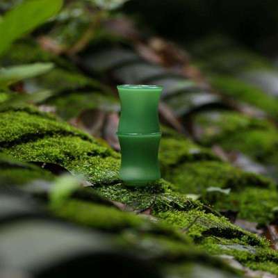 IYR7有竹 · 竹节小酒杯茶室玉色迷你手工茶杯高硼硅玻璃25ml