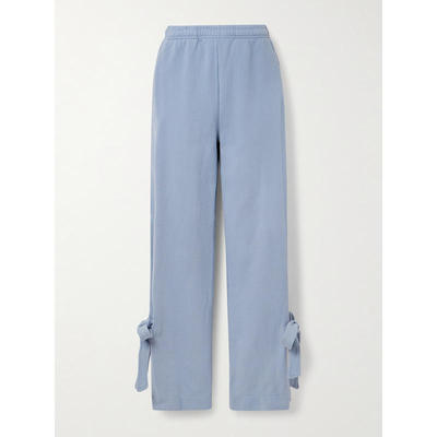 J.W. Anderson 女士 秋冬新品 Tie-detailed 棉针织直筒运动裤