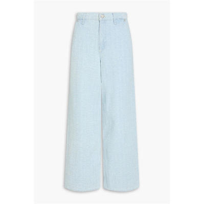 Rag  Bone 瑞格布恩 女士 牛仔长裤 Sofie 磨破高腰阔腿牛仔裤
